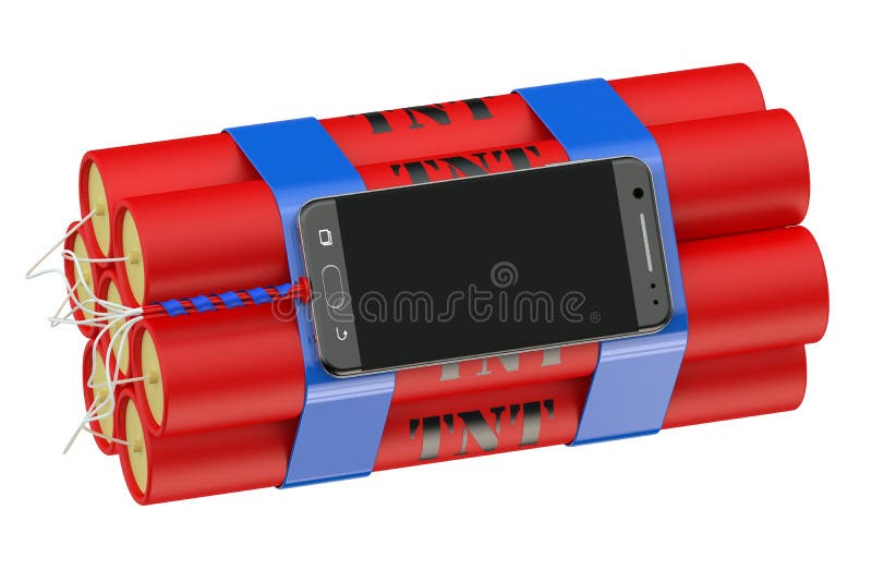 TNT Bomb Explosive with Digital Countdown Timer Clock. 3D Render Stock ...