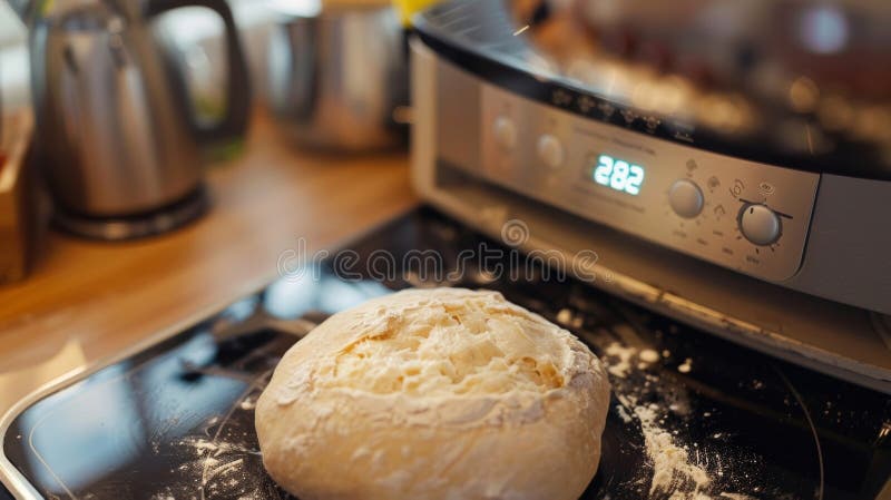 The Timer on the Bread Maker Counting Down the Minutes until the Bread ...