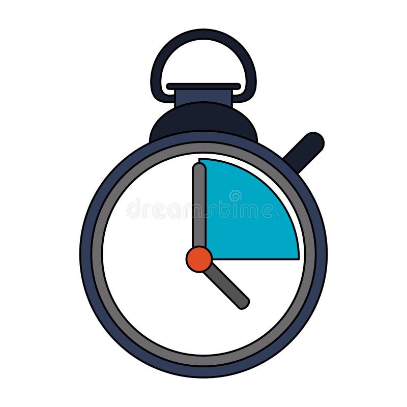 Timer Chronometer Symbol Isolated Cartoon Stock Vector - Illustration ...