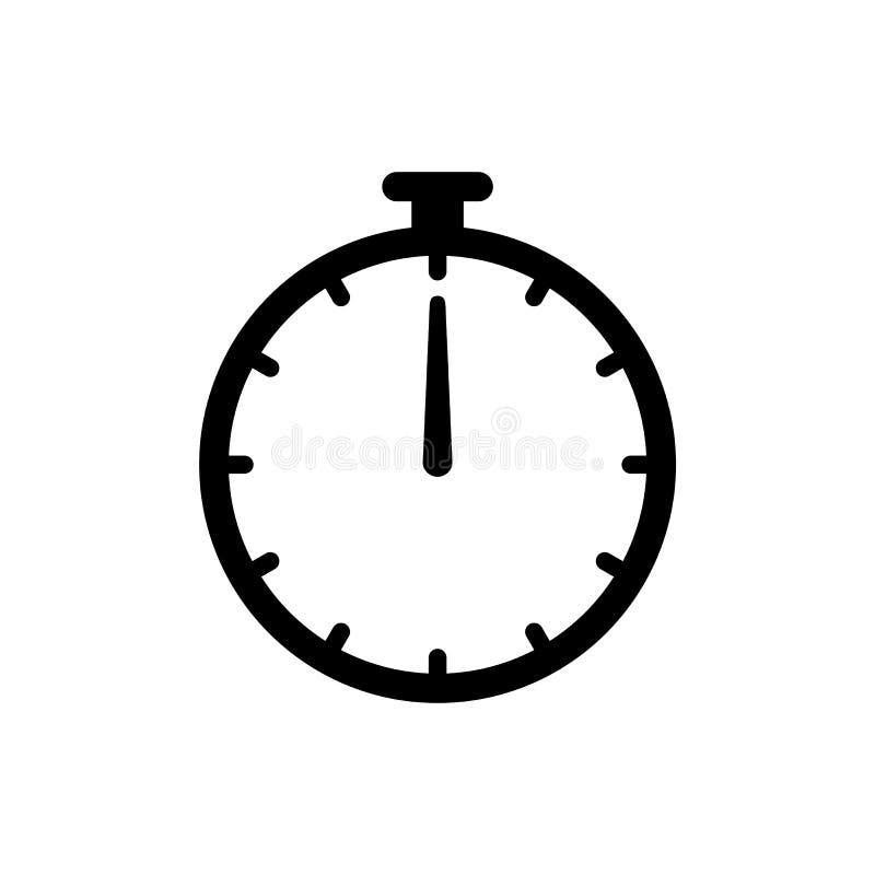 Timer Clock Icon Ui Simple Style Flat Illustration Stock Vector ...