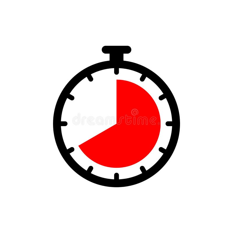 Timer Clock Icon Ui Simple Style Flat Illustration Stock Vector ...