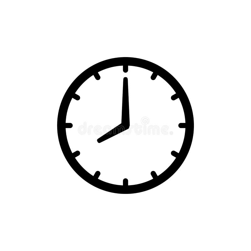 Timer Clock Icon Ui Simple Style Flat Illustration Stock Vector ...