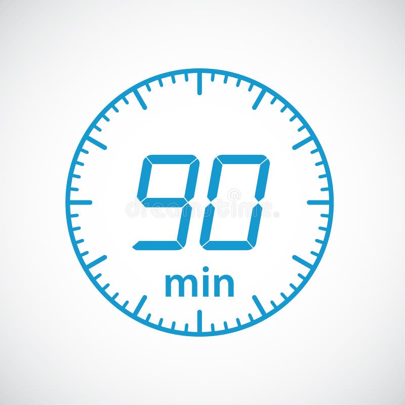Timer Sign 10 Min on White Background. Countdown Stock Vector ...