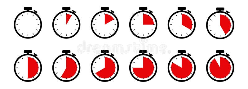 Timer, Clock, Stopwatch Symbol. Label Cooking Time Vector Illustration ...