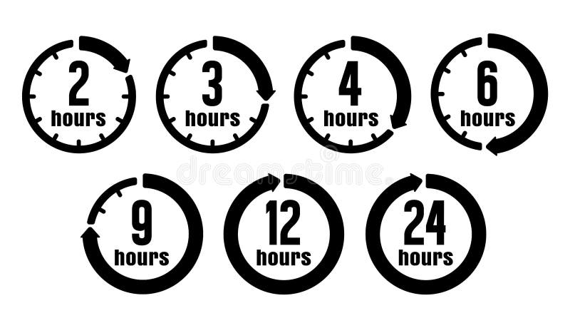 Timer, Clock Vector Color Icon Illustration 4 Hours Stock Vector ...