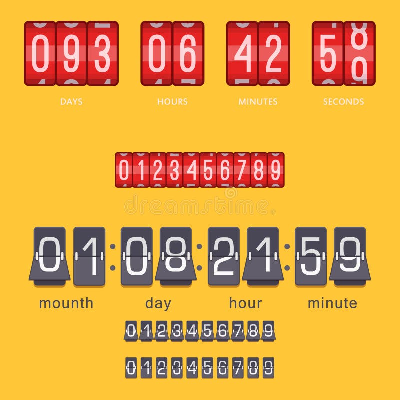 Timer Clocks Vector Watch Stopwatch Countdown Symbol Hour Illustration ...