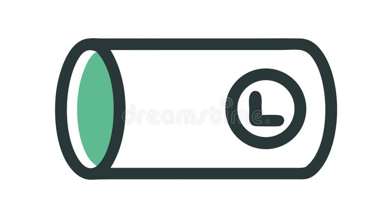Timer Cylindrical Object Icon , Vector Design Generative AI Stock ...