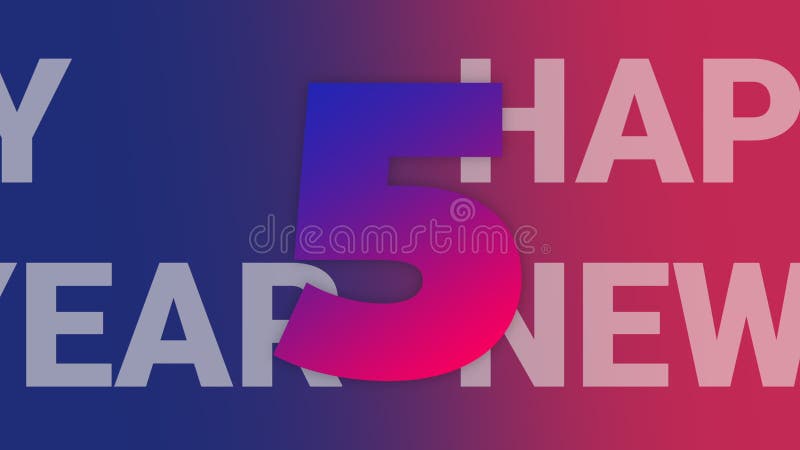 Timer Happy New Year 2023 stock video. Video of card - 265106517