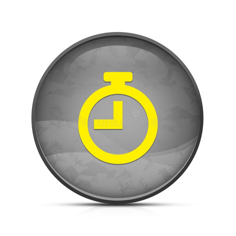 Timer Icon on Classy Splash Black Round Button Illustration Stock ...