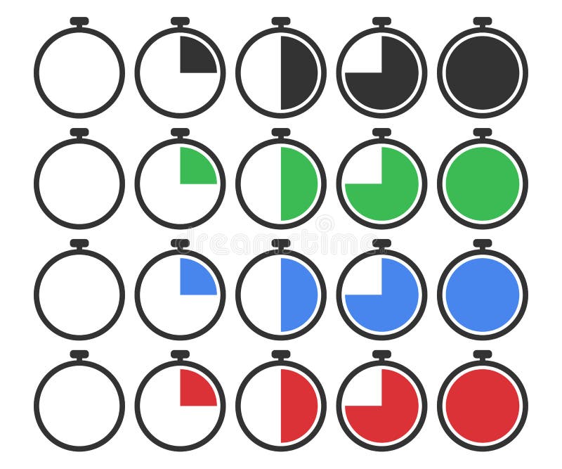 Timer Icon. Clock of Traning Symbol. Sign Stopwatch Vector Stock Vector ...