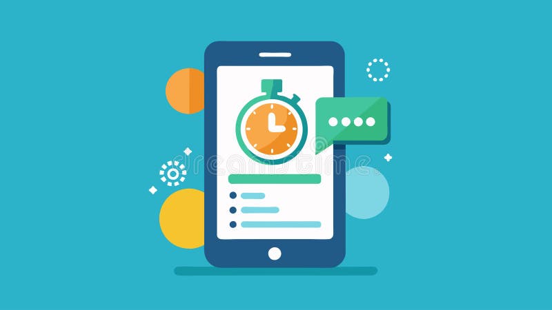 A Timer Icon with a Phone Inside Symbolizing the Use of Time Tracking ...