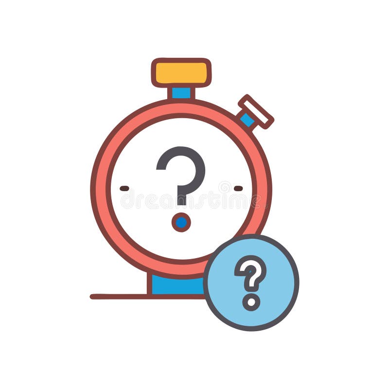 Timer Icon for Quizzes and Tests Stock Vector - Illustration of symbol ...