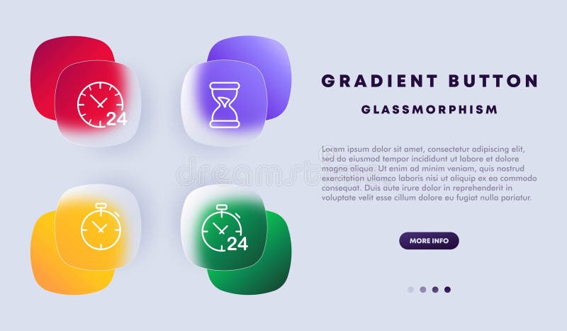 Timer Icon Set. a Visual Representation of a Device that Can Be Used To ...