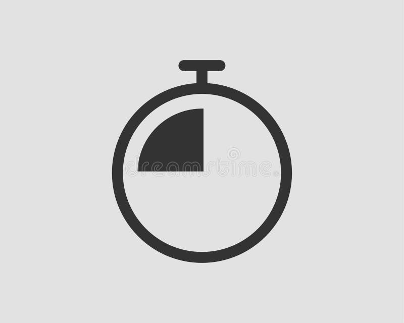 Timer Icon. Stop Watch Vector Pictogram. Stopwatch Isolated on White ...
