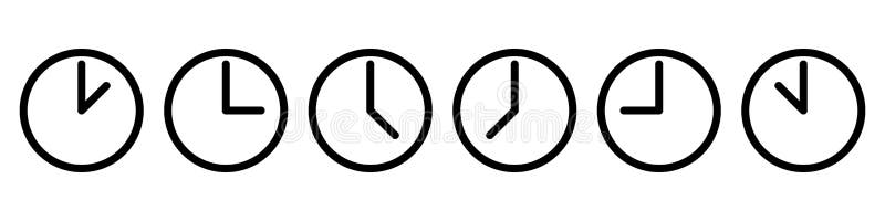 Timer Icon Symbol Set Simple Design Stock Illustration - Illustration ...