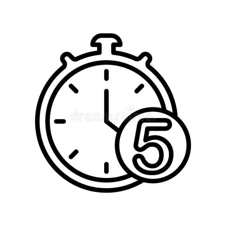 Timer Icon Vector Isolated on White Background, Timer Sign Stock Vector ...