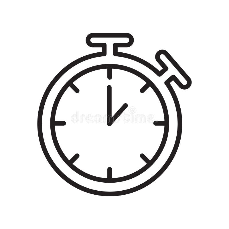 Timer Icon Vector Isolated on White Background, Timer Sign Stock Vector ...