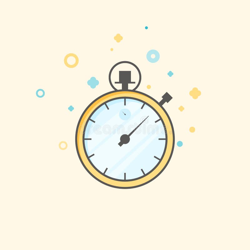 Timer Icon Vector. Waiting, Time and Clock Concept. Flat Style Color ...