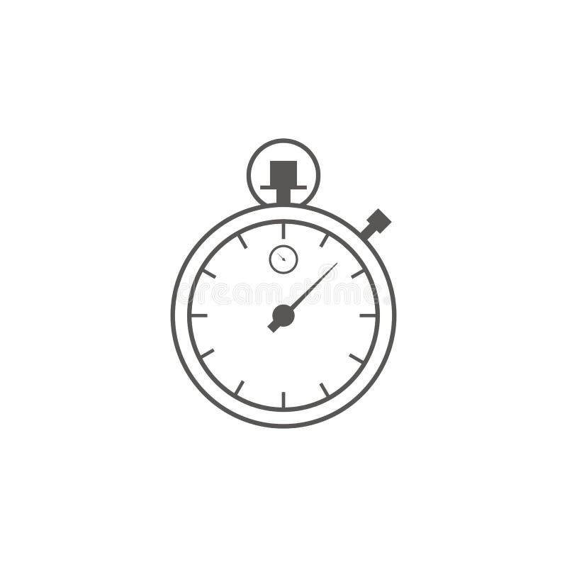 Timer Icon Vector. Waiting, Time and Clock Concept. Line Art Icon ...