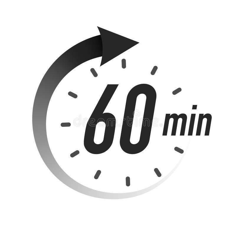 60 Timer Minutes Symbol Black Style with Arrow Stock Vector ... 60 Timer Minutes Symbol Black Style with Arrow Stock Vector ...