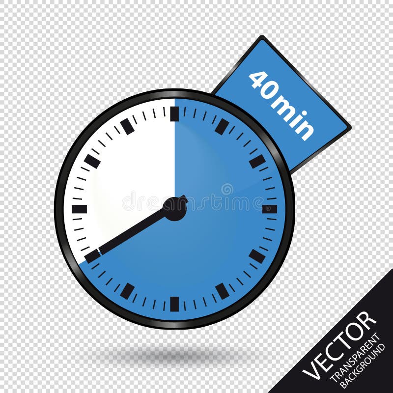 Timer 10 Minutes - Vector Illustration - Isolated on Transparent ... Timer 10 Minutes - Vector Illustration - Isolated on Transparent ...