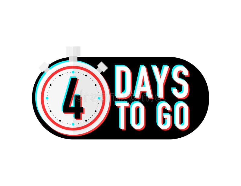 Four Days To Go Stock Illustrations – 734 Four Days To Go Stock ...