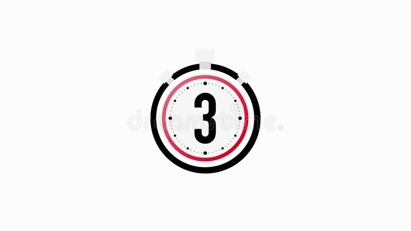 Timer Number Two Days To Go Countdown Motion Template on White ...