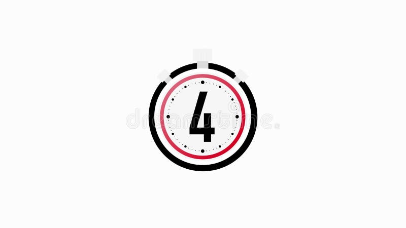 Timer Number Two Days To Go Countdown Motion Template on White ...