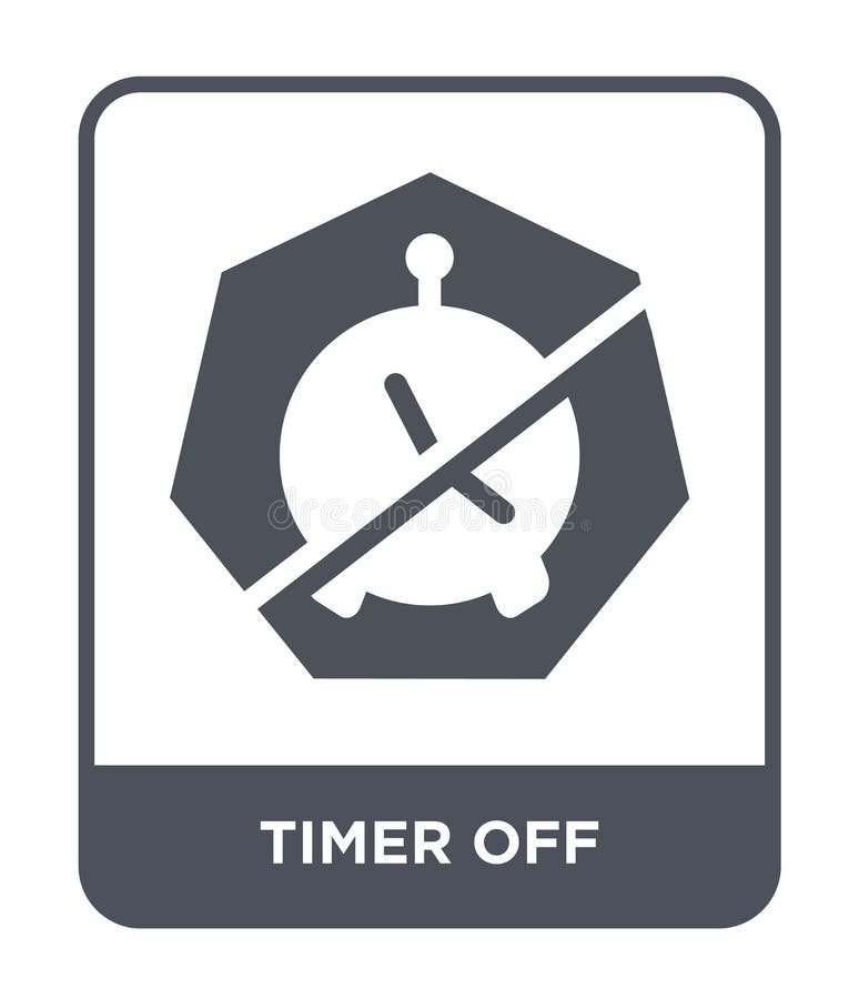 Timer Off Icon in Trendy Design Style. Timer Off Icon Isolated on White ...