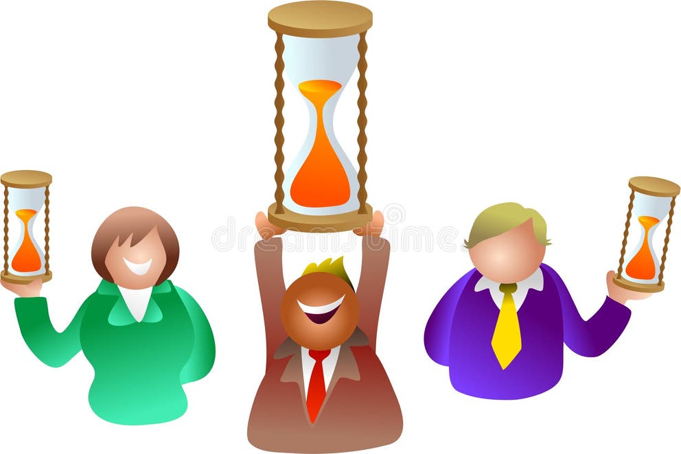 Timer people stock illustration. Illustration of achievement - 374174