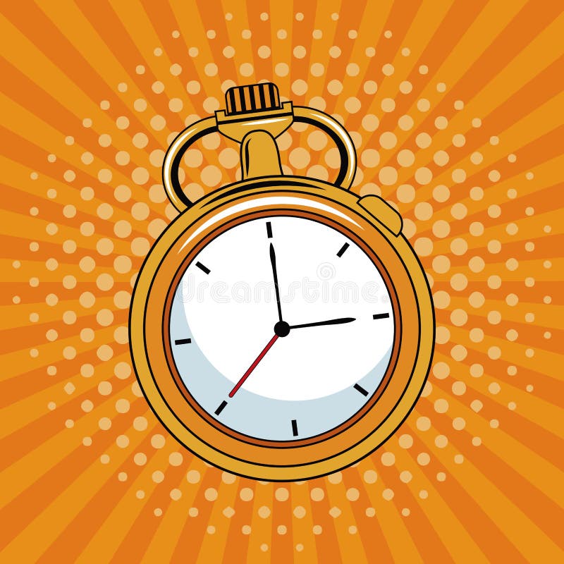 Timer pop art cartoon stock vector. Illustration of cartoon - 108637581
