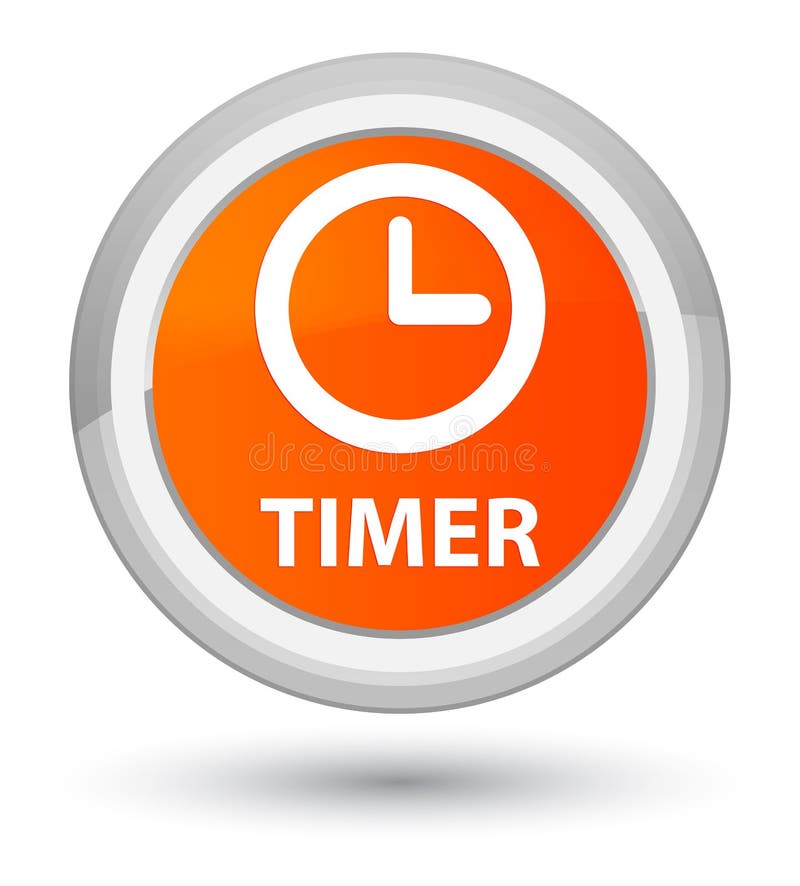 Timer Prime Orange Round Button Stock Illustration - Illustration of ...