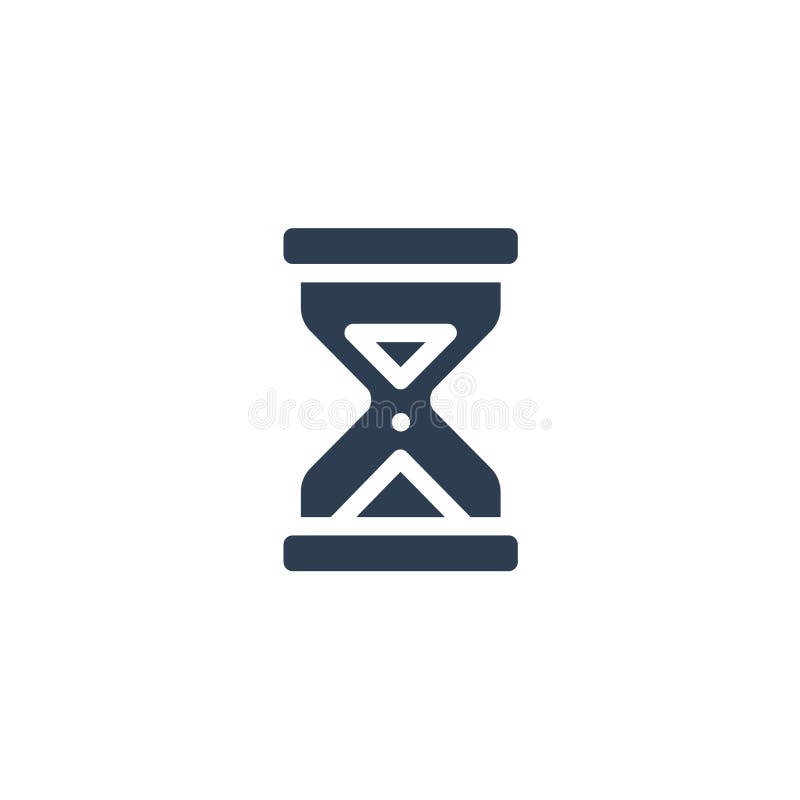 Timer and Sand Clock Icon for Use As Cooking Instruction Flat De Stock ...