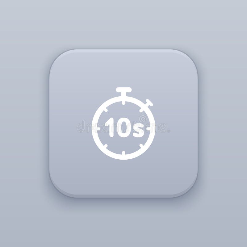 The 4 Seconds Icon, Digital Timer. Clock and Watch, Timer, Count Stock ...