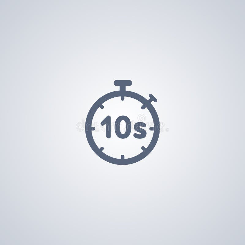 Timer 10 Seconds , Vector Best Flat Icon Stock Vector - Illustration of ...