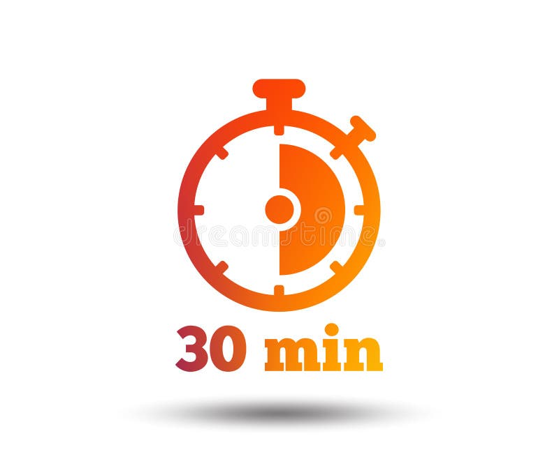 Timer Sign Icon. 30 Minutes Stopwatch Symbol. Stock Vector ... Timer Sign Icon. 30 Minutes Stopwatch Symbol. Stock Vector ...