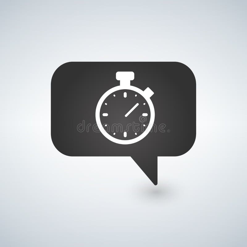 Timer Sign Icon. Stopwatch Symbol. Information, Vector. Stock ...
