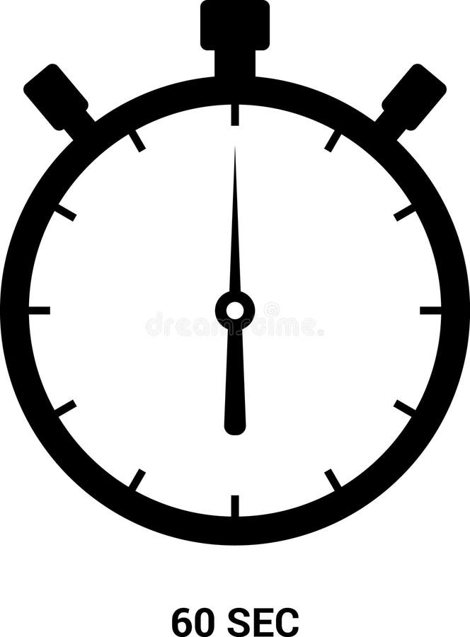 Timer Stopwatch Icon, Vector Illustration. Shortest Time Stopwatch ...