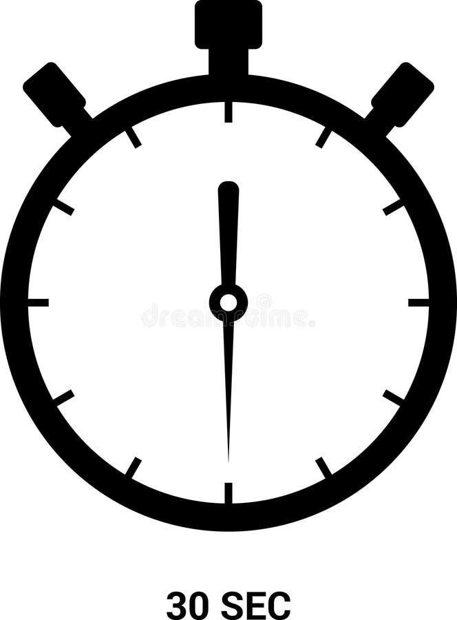 Timer Stopwatch Icon, Vector Illustration. Shortest Time Stopwatch ...