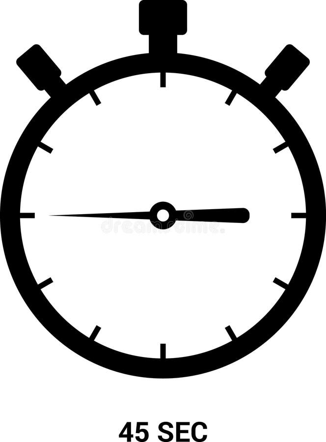 Timer Stopwatch Icon, Vector Illustration. Shortest Time Stopwatch ...