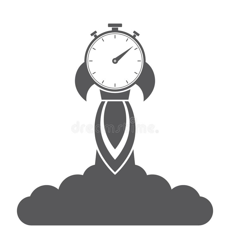 Timer stopwatch launch stock vector. Illustration of symbol - 272586835