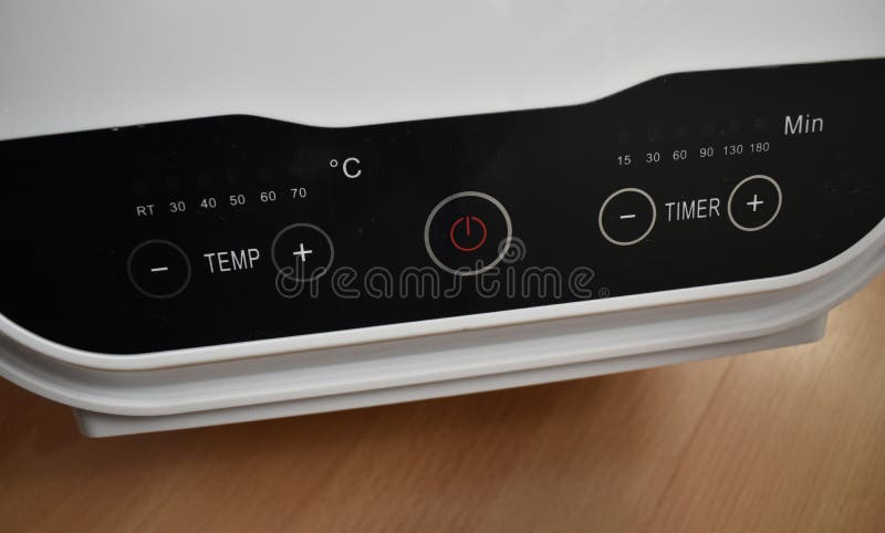 The Timer and Temperature on a Device Stock Photo - Image of modern ...