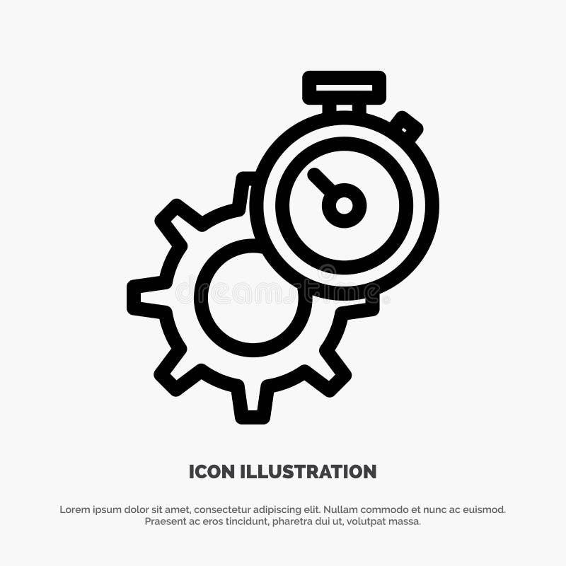 Timer Setting Technology Logo Design Stock Vector - Illustration of ...