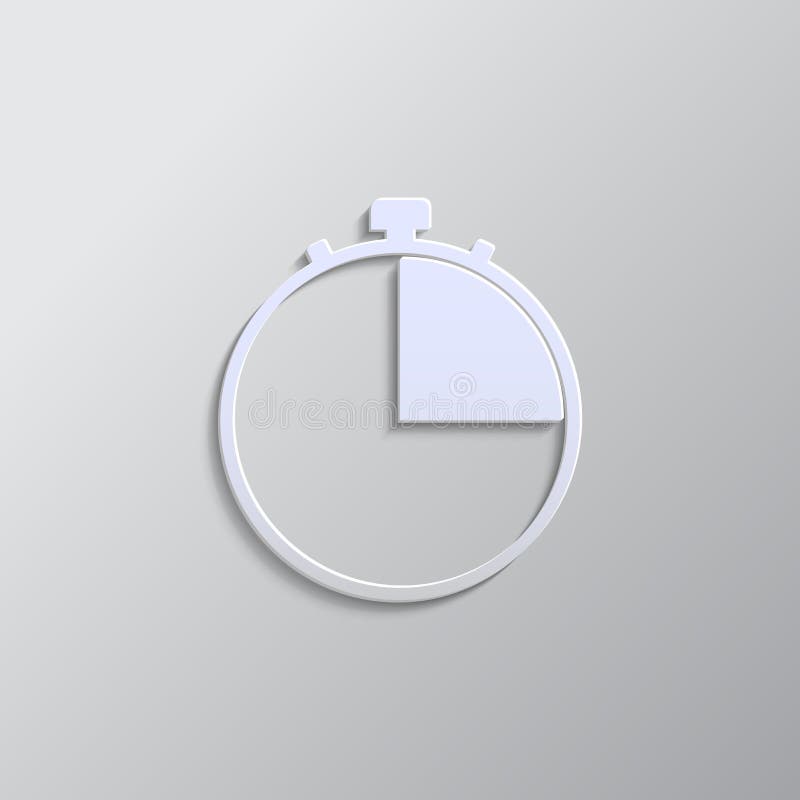 Stopwatch, Timer 3d Render on White Illustration. 3d Render Stock ...