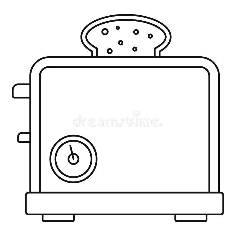 Timer Toaster Icon, Simple Style Stock Illustration - Illustration of ...