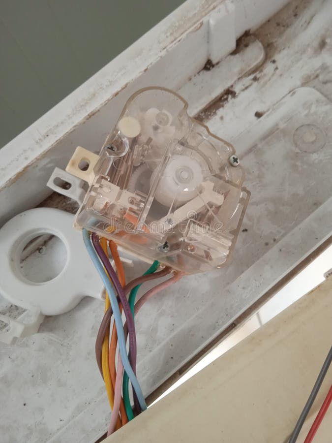 Timer Washer Machine 7 Cable Stock Photo - Image of glass, design ...