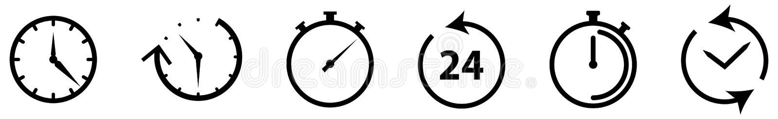 Timers Icon on Transparent Background. Isolated Vector Elements. Stopwatch Symbol. Vector ...