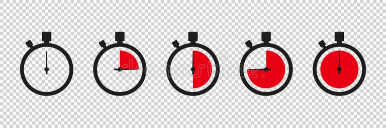 Timers Icon on Transparent Background. Isolated Vector Elements ...