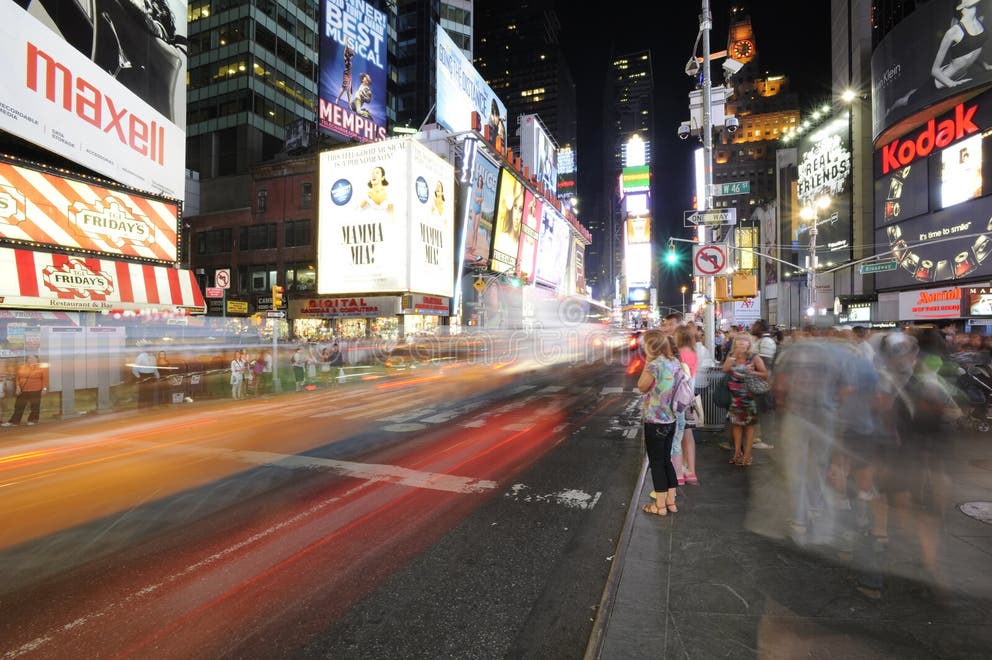 Times Sqaure in New York editorial photo. Image of banners - 15661276