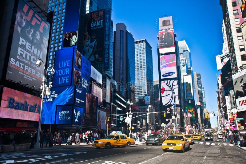 Times Square editorial photo. Image of entertainment - 18517366